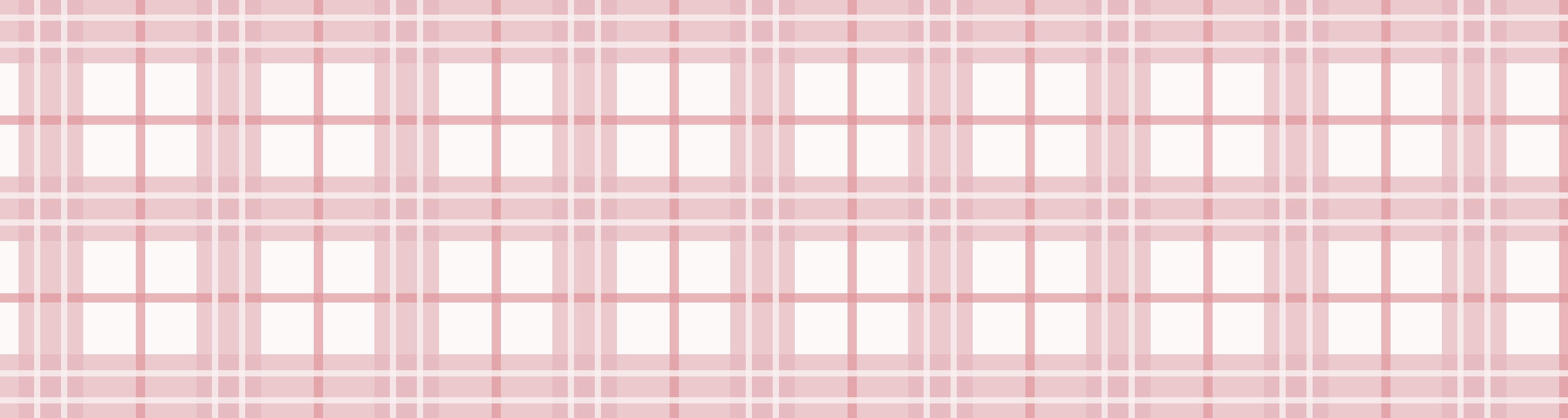 Coral Tartan Wallpaper Border – Coeur et Maman