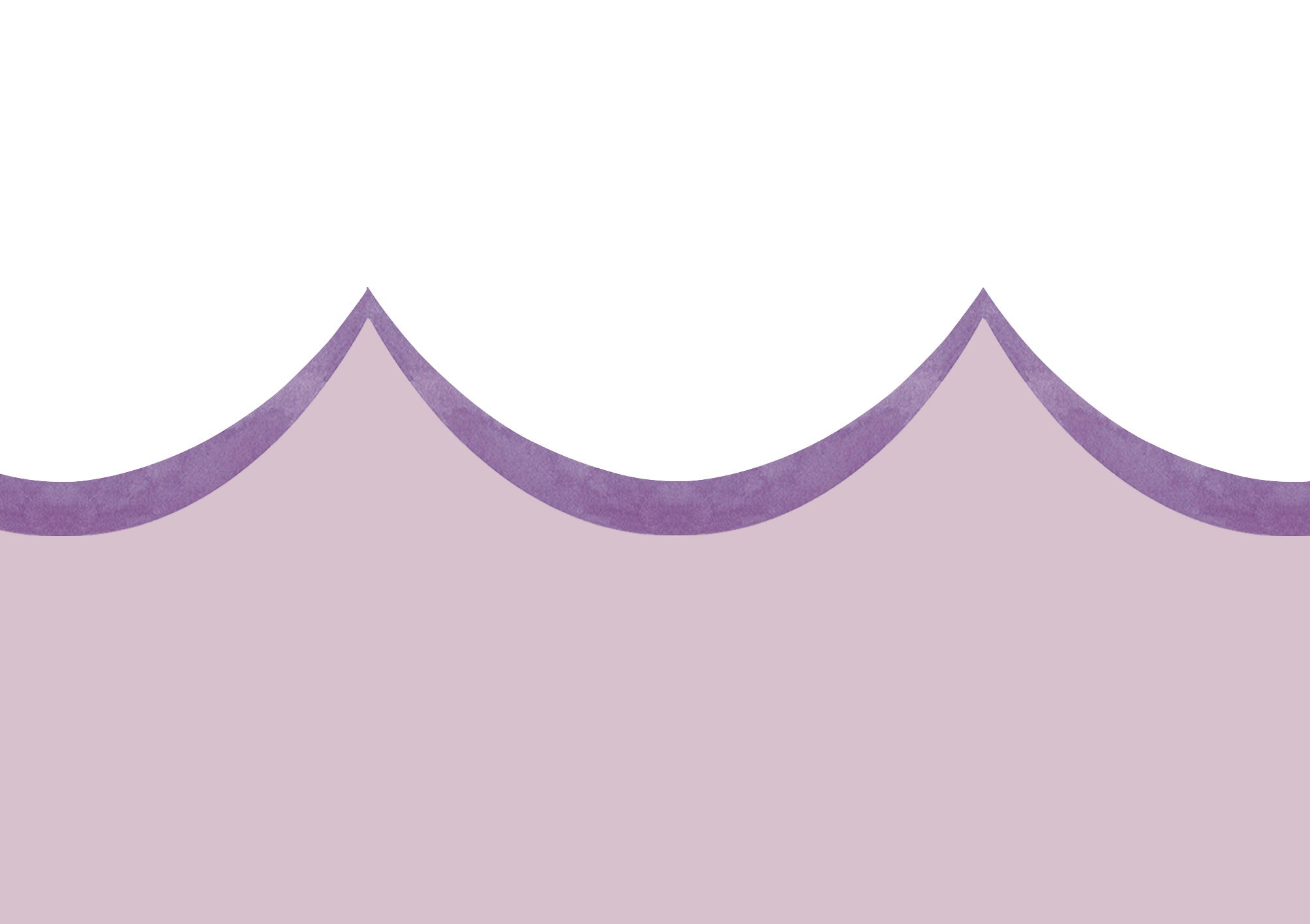 Lilac Scallop Wallpaper Border – Coeur et Maman